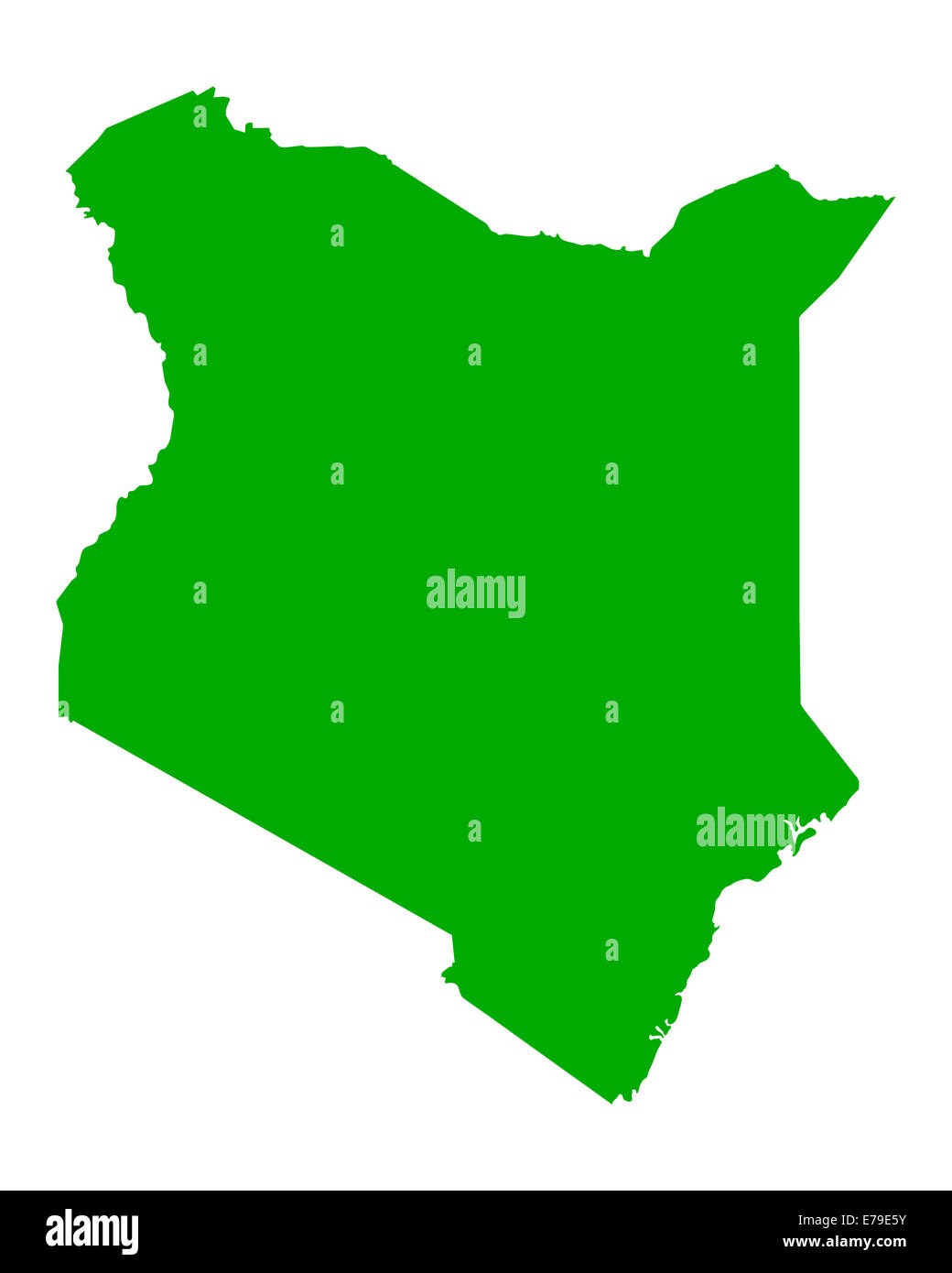 Map of Kenya Stock Photo - Alamy