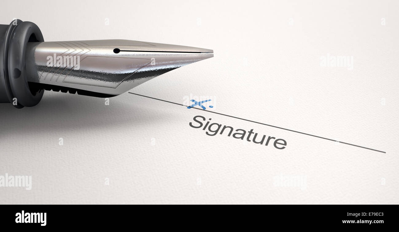 A white paper with a black line printed in ink showing the area for a ...