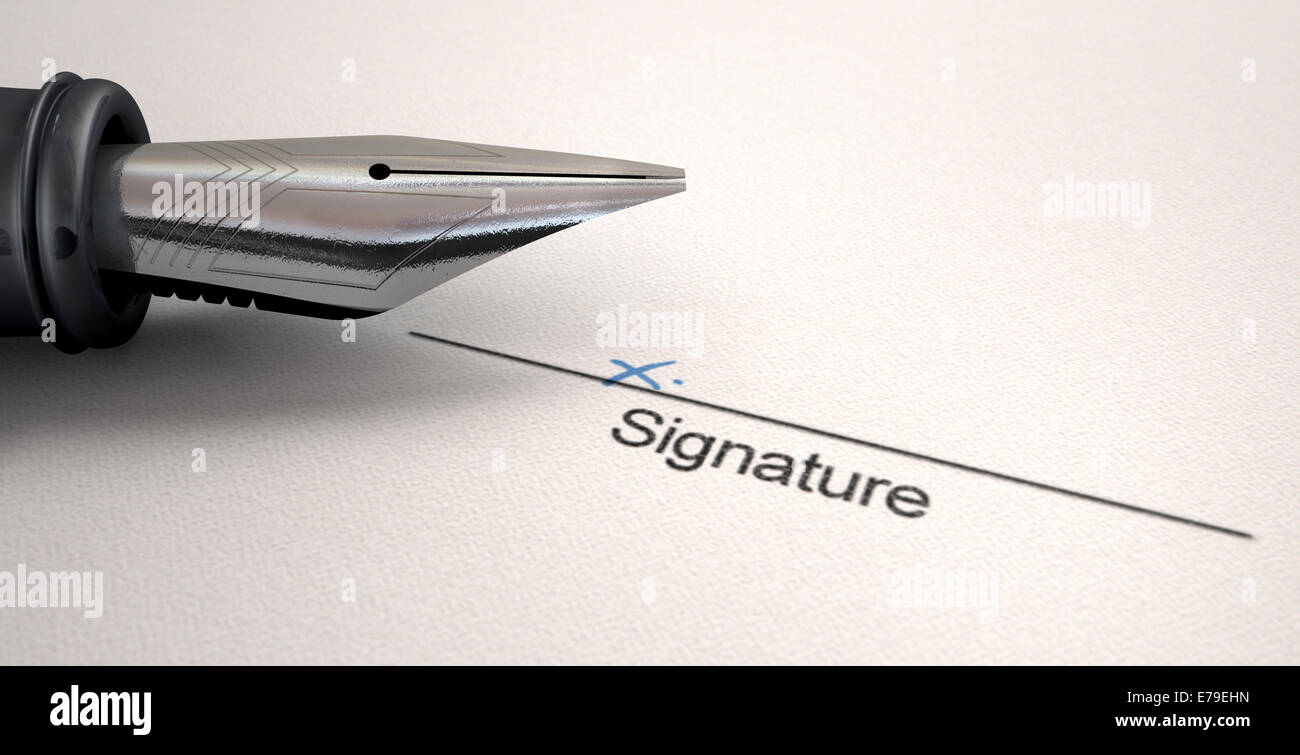 A white paper with a black line printed in ink showing the area for a ...
