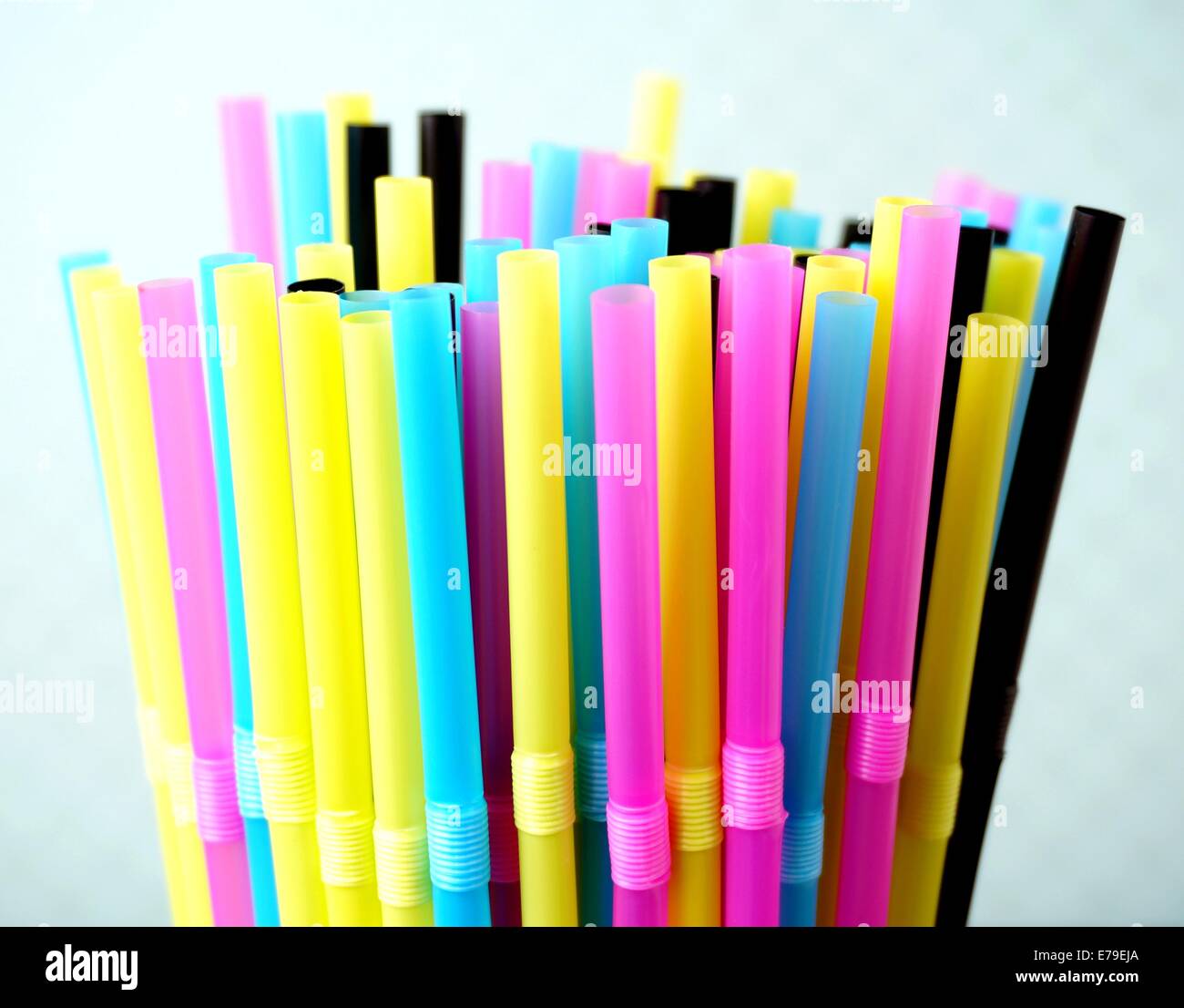 Colorful straws for drinks, great for kids parties Stock Photo - Alamy