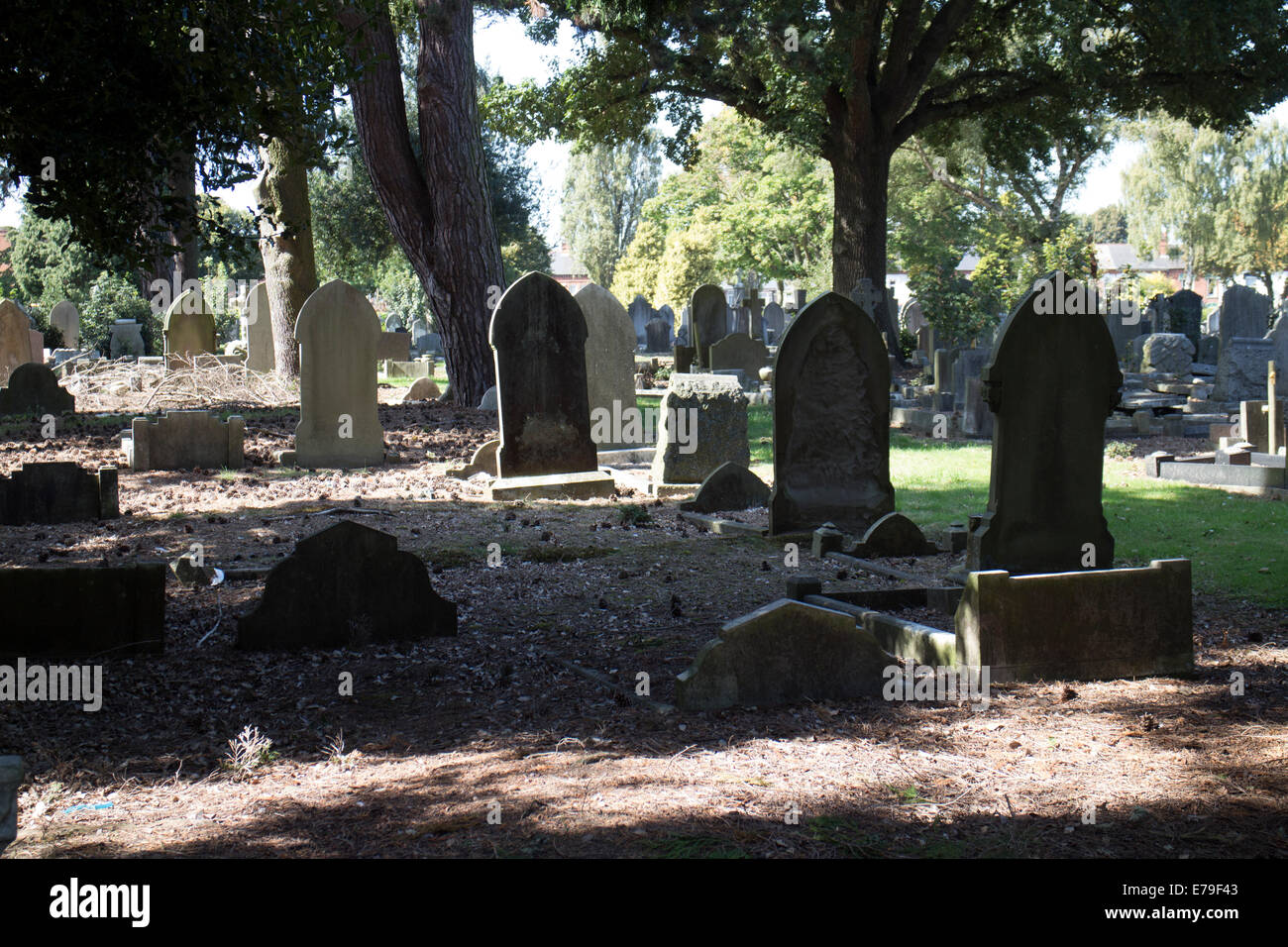 Yardley Cemetery, Birmingham, West Midlands, England, UK Stock Photo ...