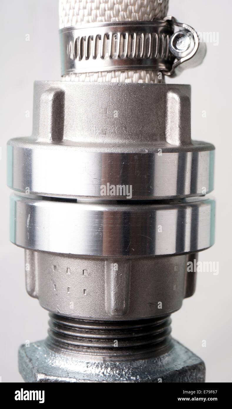 Fire Pump, waterpump, fitting. Macro, close up Stock Photo - Alamy