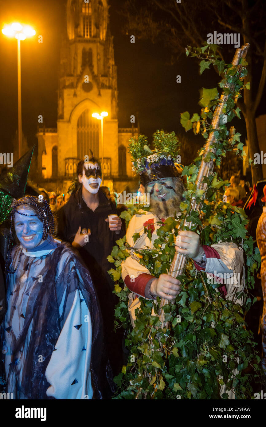 Ghosts procession at the Cologne Carnival in Agnesviertel Stock Photo ...