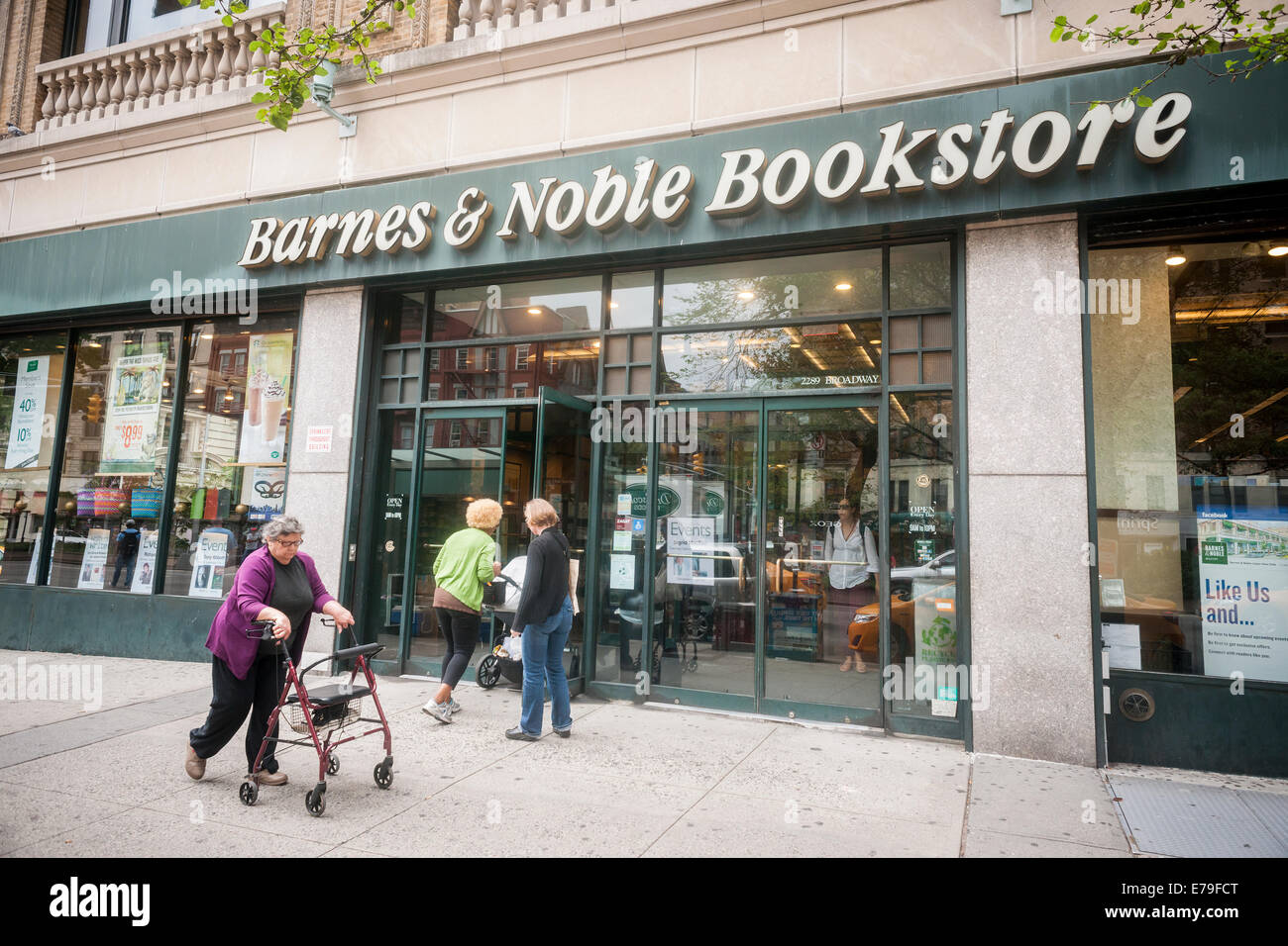 A Barnes And Noble Bookstore In The Upper West Side Neighborhood Of New