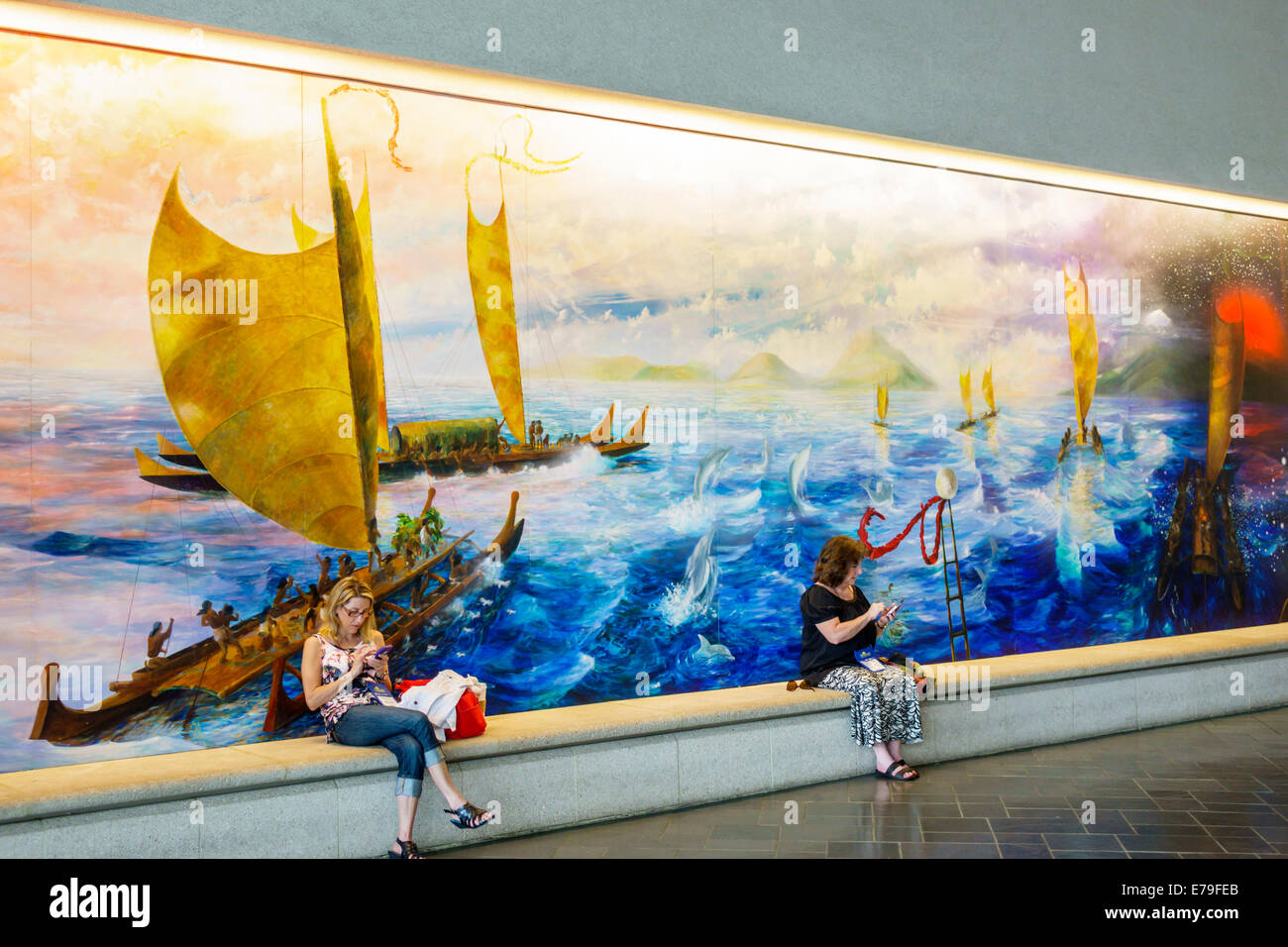 Hawaii,Hawaiian,Oahu,Honolulu,Convention Center,centre,interior inside ...