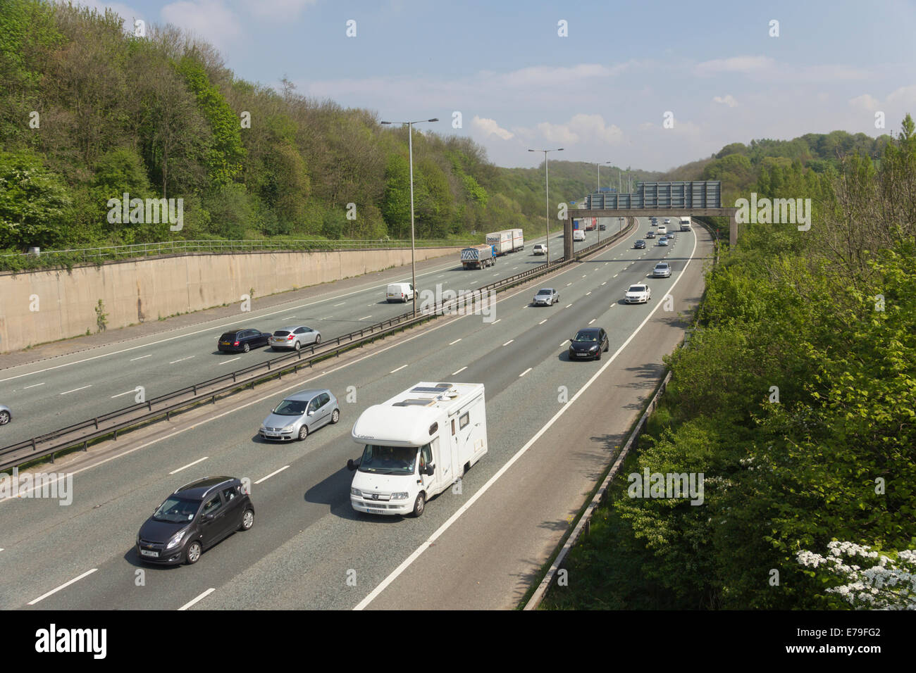 Four lane motorway hi-res stock photography and images - Alamy