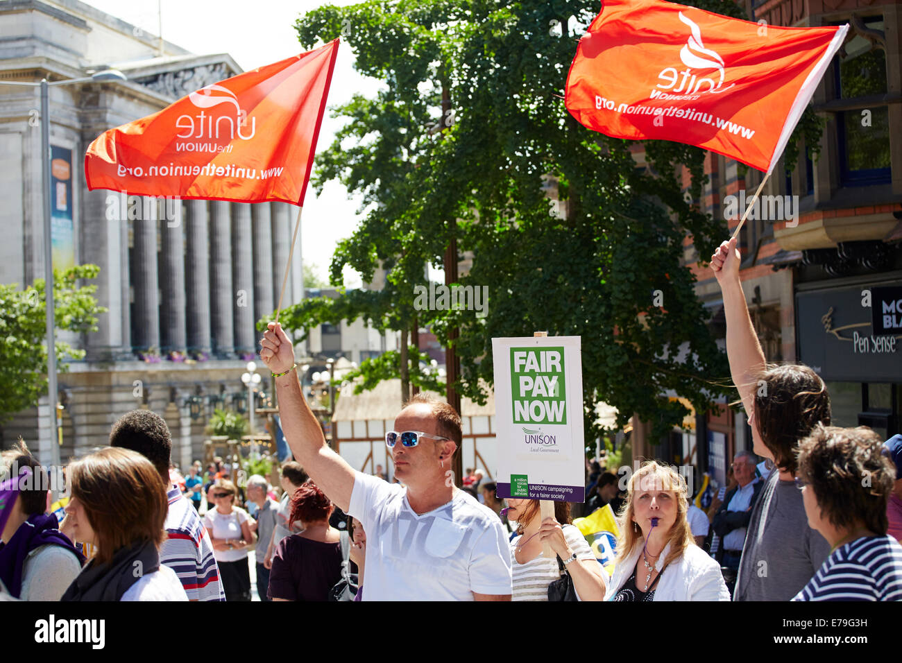 Pay campaign protest hi-res stock photography and images - Alamy
