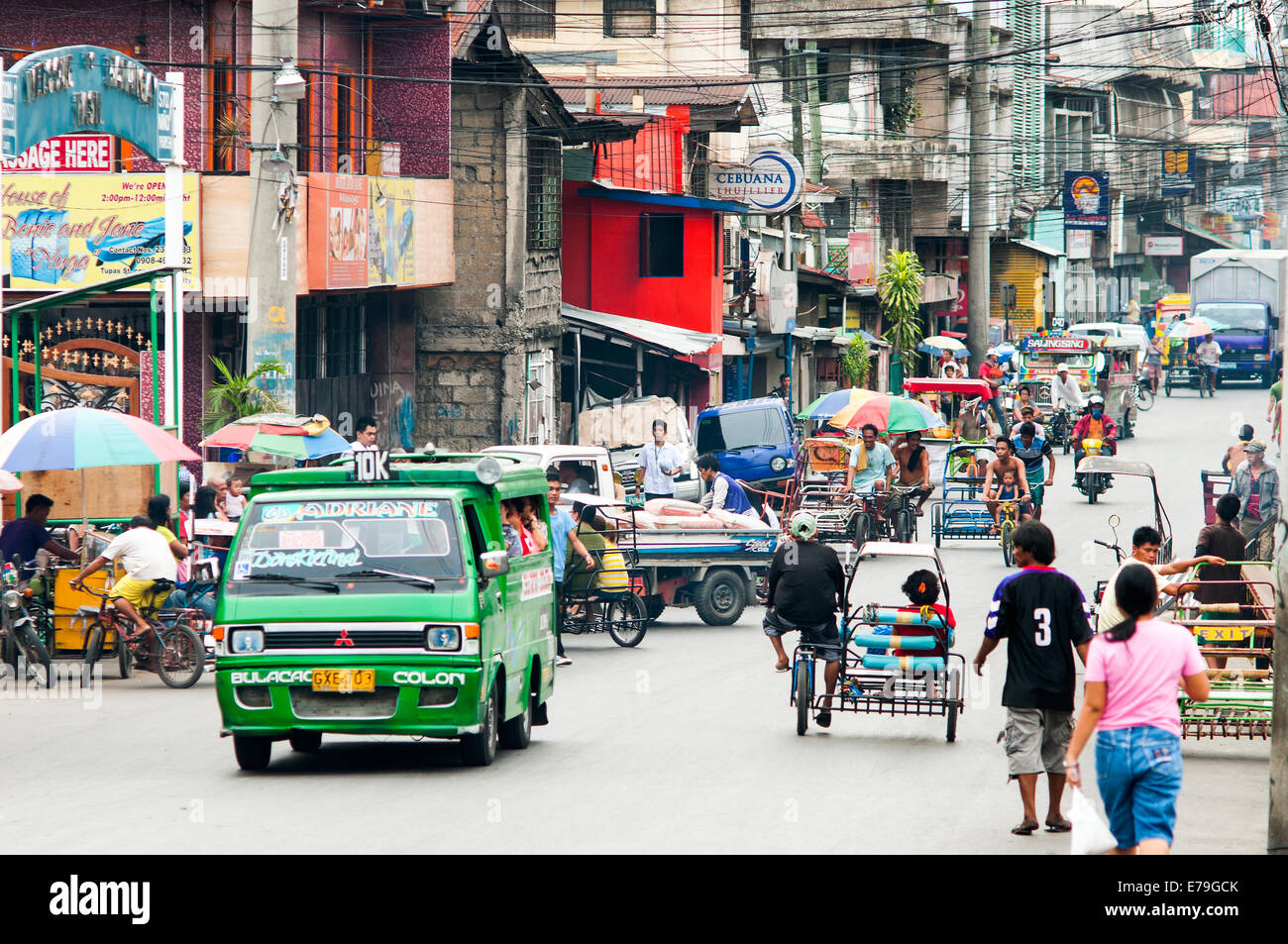 Spolarium Street scene near Pasil, Cebu City, Philippines Stock Photo ...