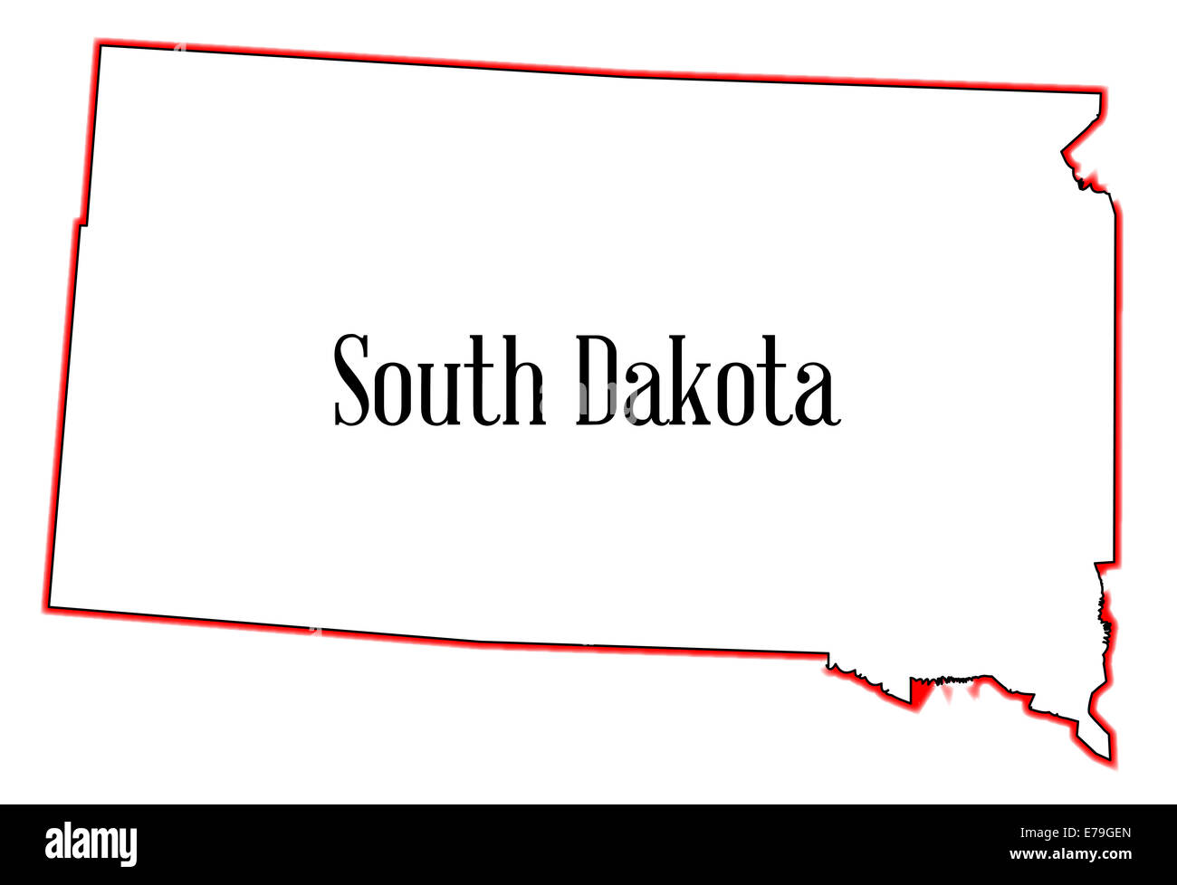 American northern states Cut Out Stock Images & Pictures - Alamy