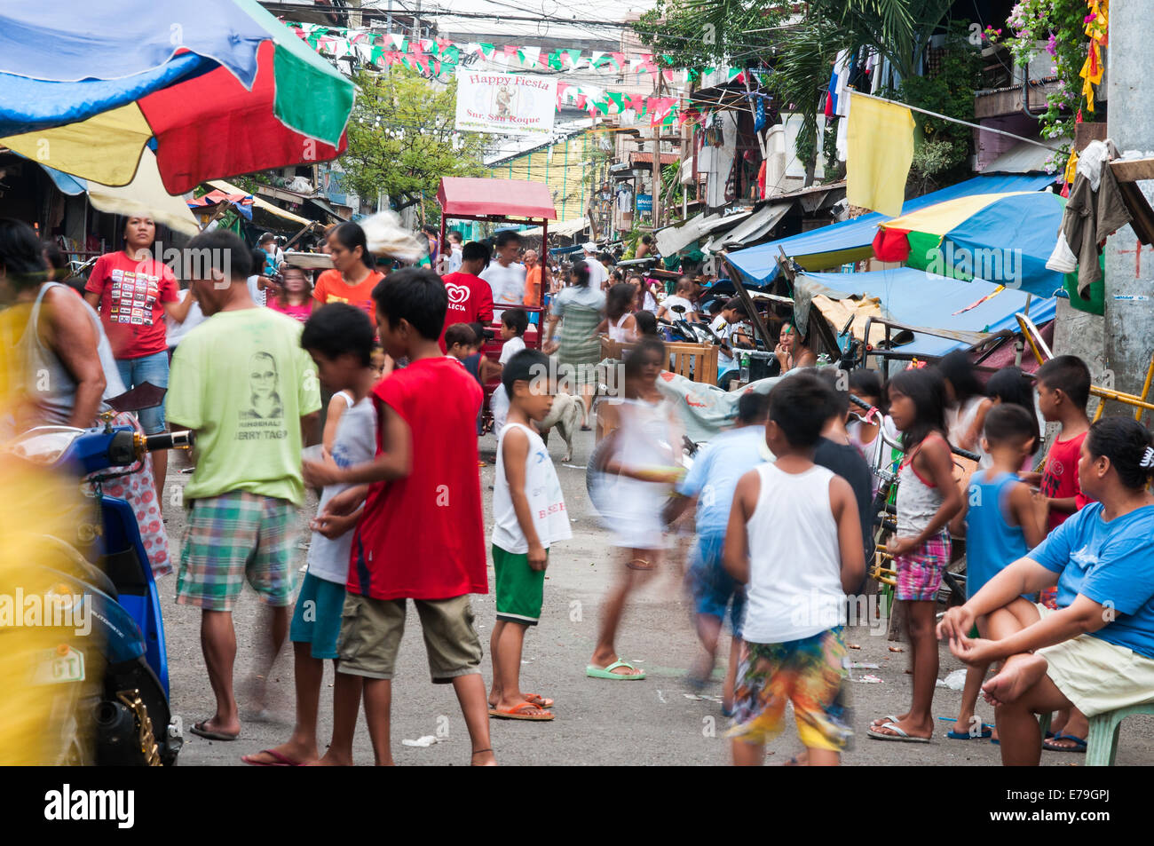 Street scene, Barangay Pasil, Cebu City, Philippines Stock Photo - Alamy