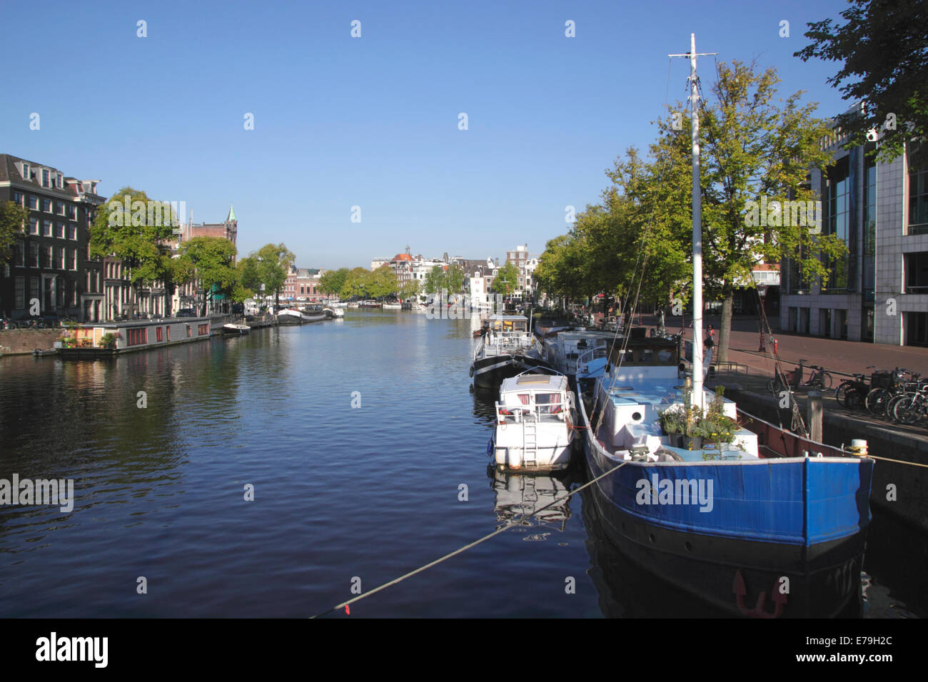 River Amstel Amsterdam Holland Stock Photo - Alamy