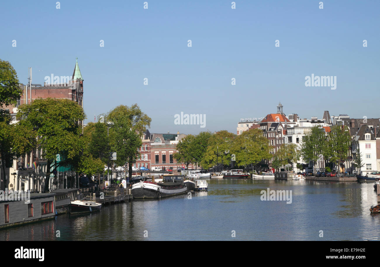 River Amstel Amsterdam Holland Stock Photo - Alamy