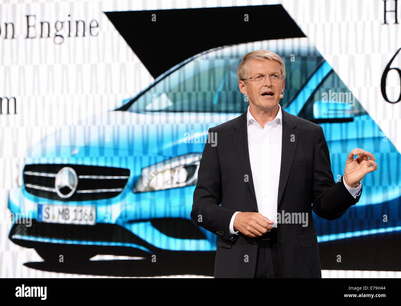 Affalterbach, Germany. 09th Sep, 2014. Thomas Weber, head of company ...
