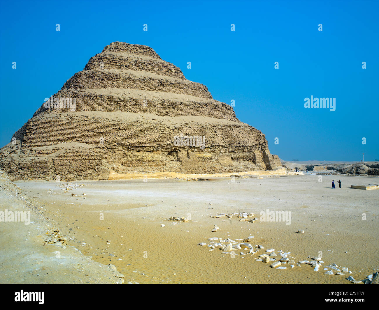 Zoser's Step Pyramid at Saqqara Stock Photo - Alamy