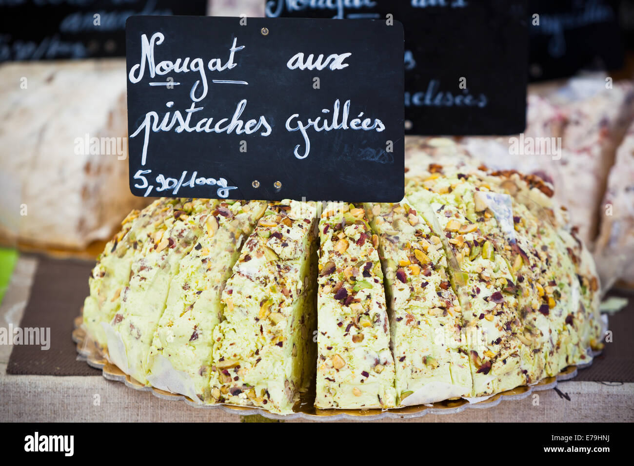 French nougat hi-res stock photography and images - Alamy