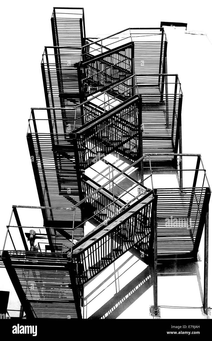 Fire escape shadows hi-res stock photography and images - Alamy