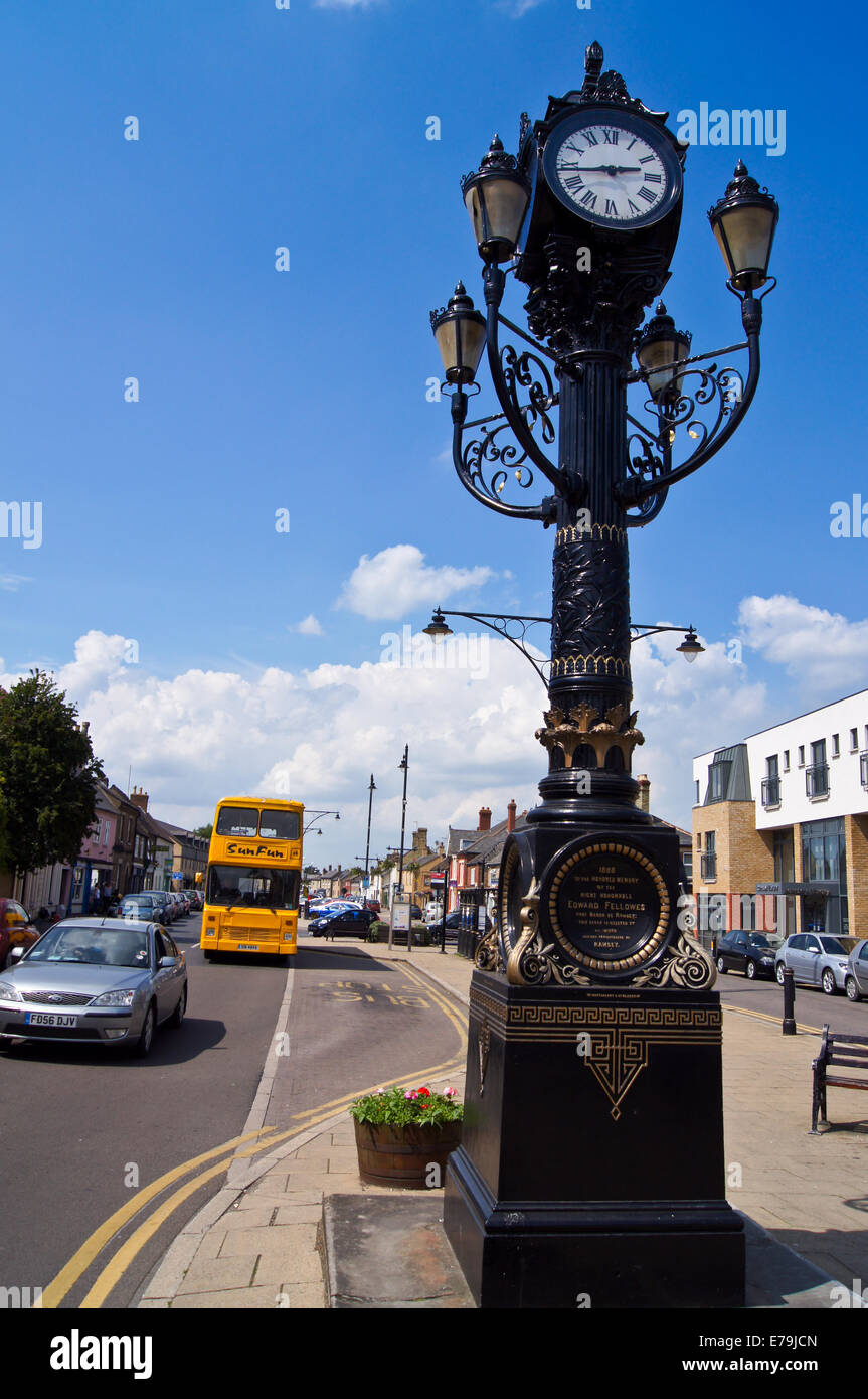 Cast iron Victorian clock tower and lamp standard, 1886, Great Whyte ...