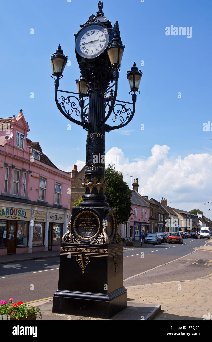 Cast iron Victorian clock tower and lamp standard, 1886, Great Whyte ...