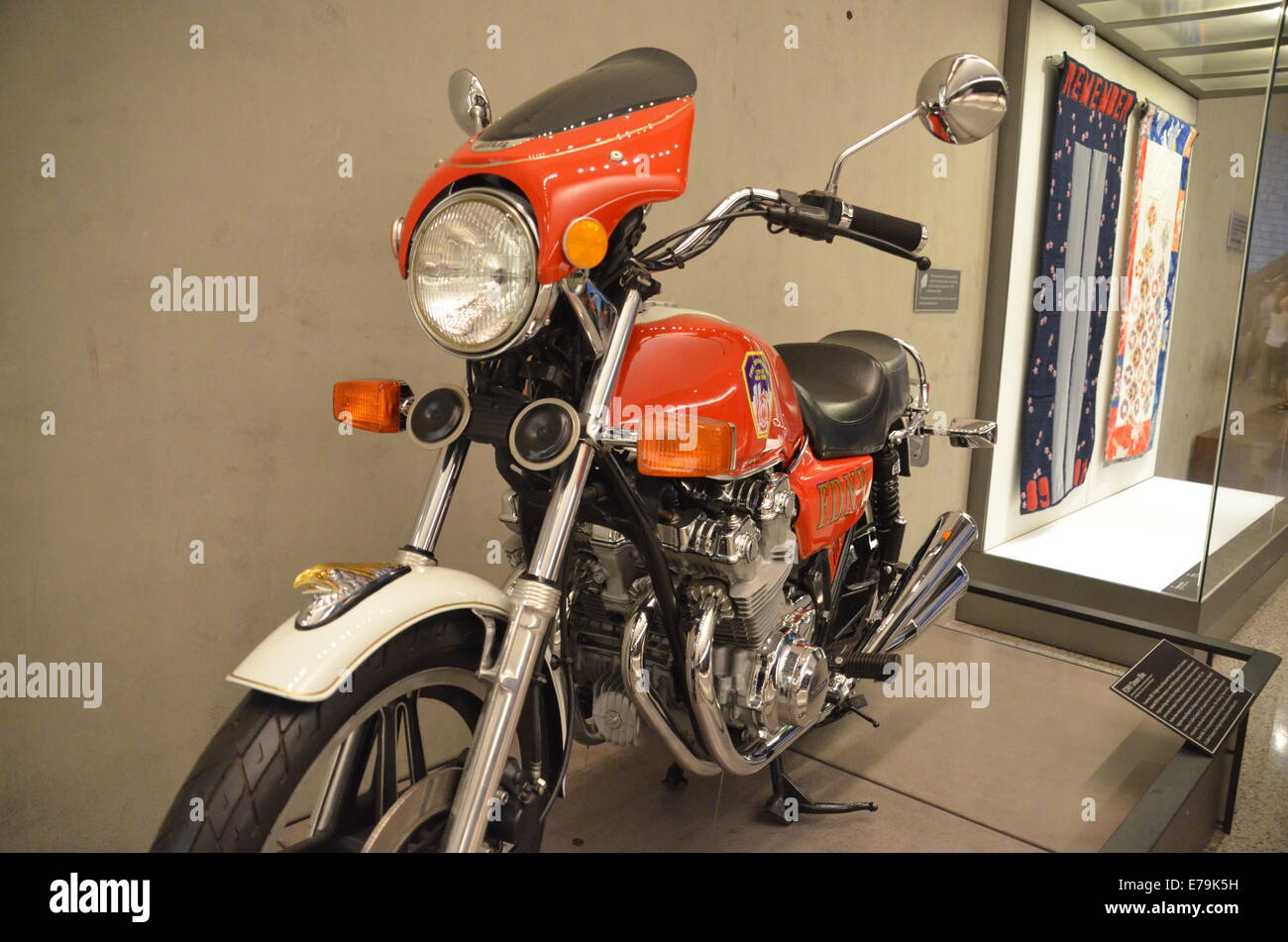 The "Dream Bike" is pictured in the 9/11 Museum in New York, USA, 04 ...