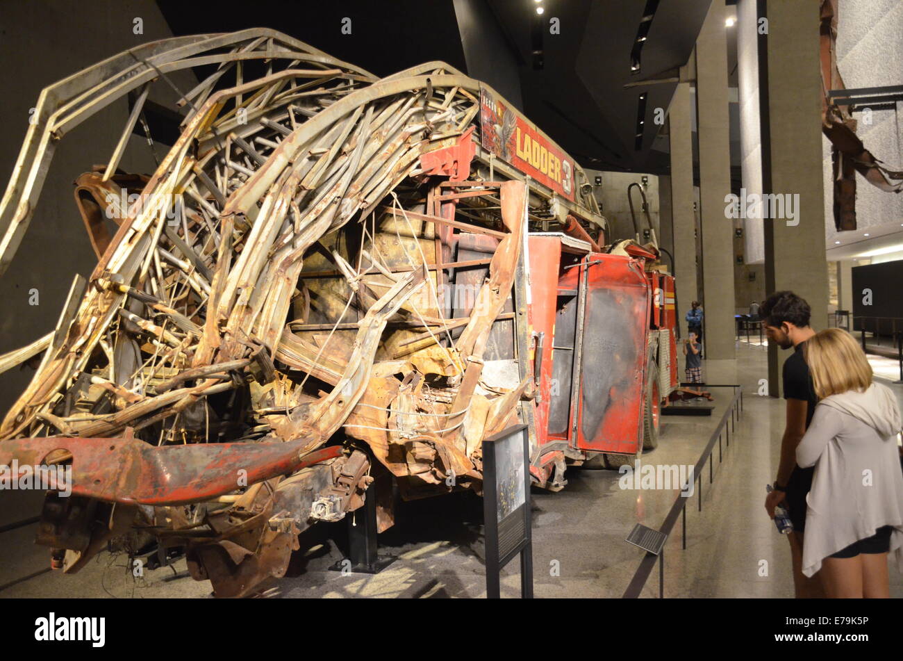 The "Ladder 3" is pictured in the 9/11 Museum in New York, USA, 04 ...