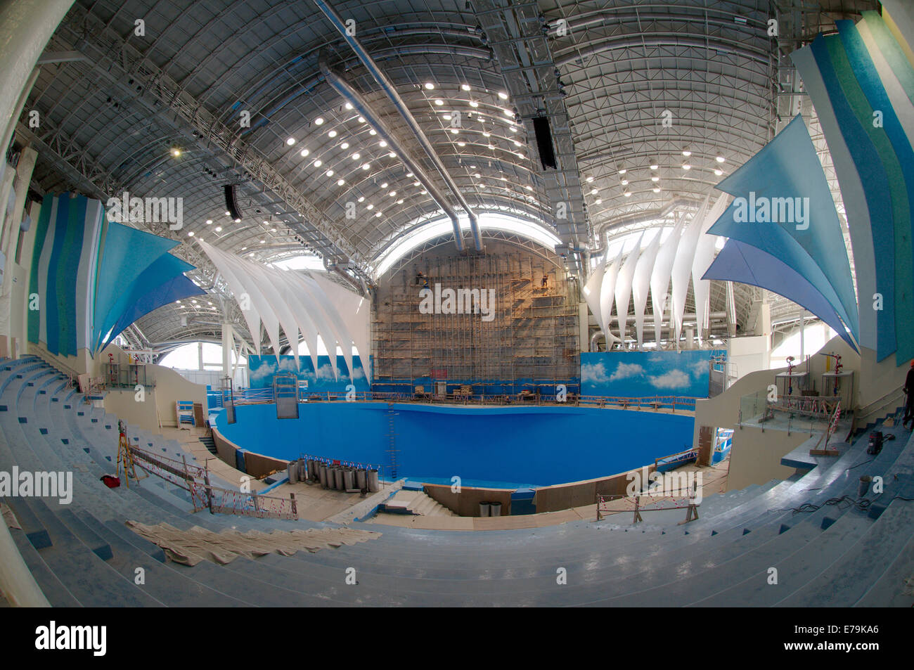 The pool at the aquarium, Vladivostok, Russky Island, Far East ...