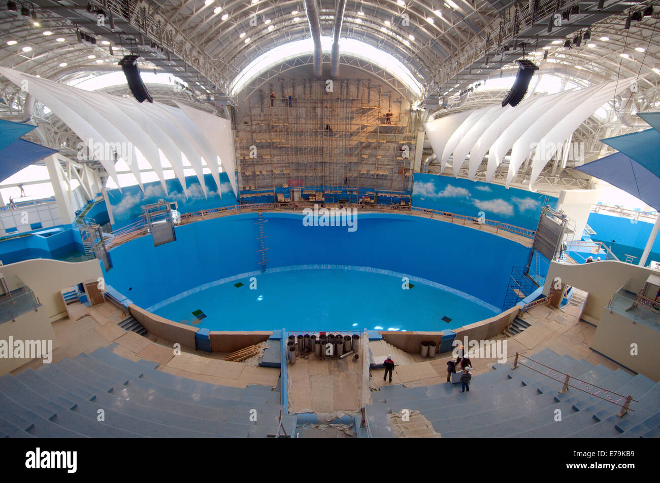 The pool at the aquarium, Vladivostok, Russky Island, Far East ...