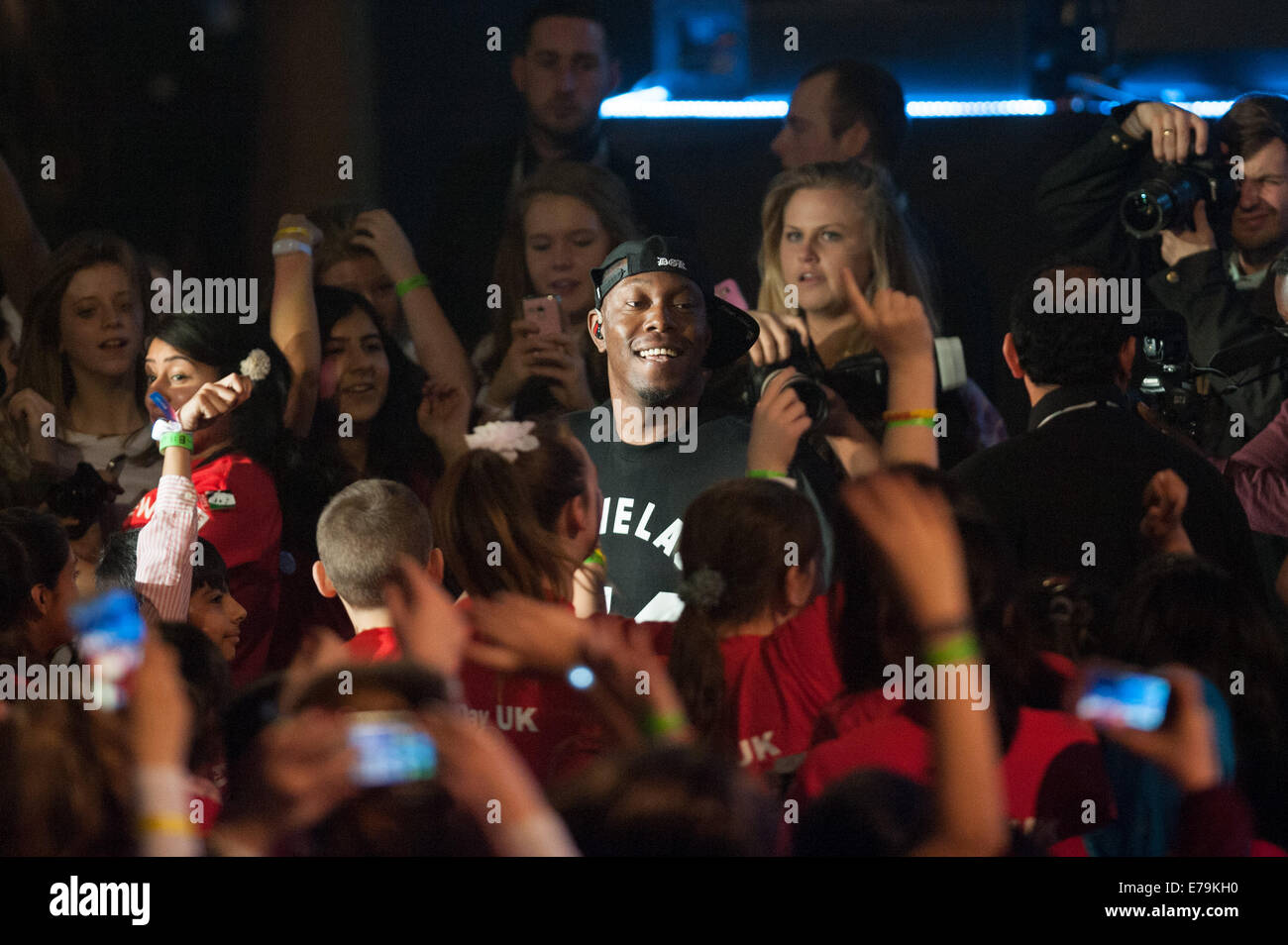 WE Day UK held at Wembley Arena - performances. Featuring: Dizzee ...
