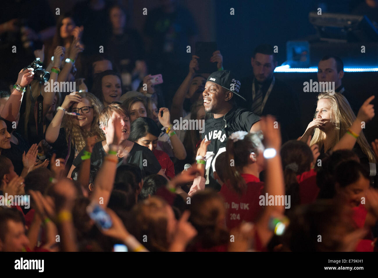 WE Day UK held at Wembley Arena - performances. Featuring: Dizzee ...