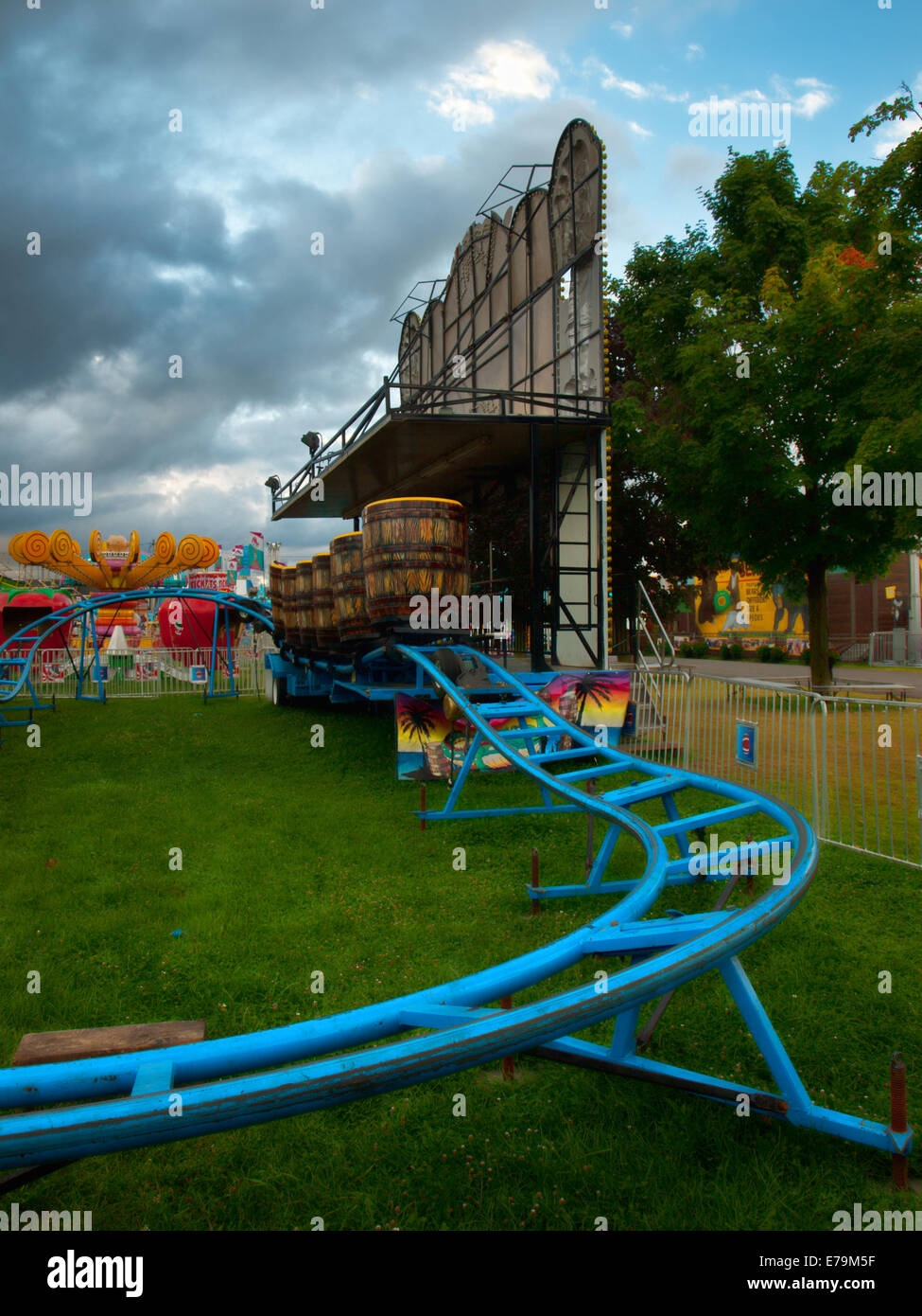 Hot air balloon festival at fairgrounds hi-res stock photography and ...