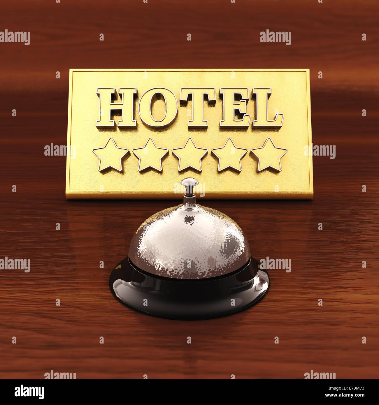 Hotel reception desk bell hi-res stock photography and images - Alamy