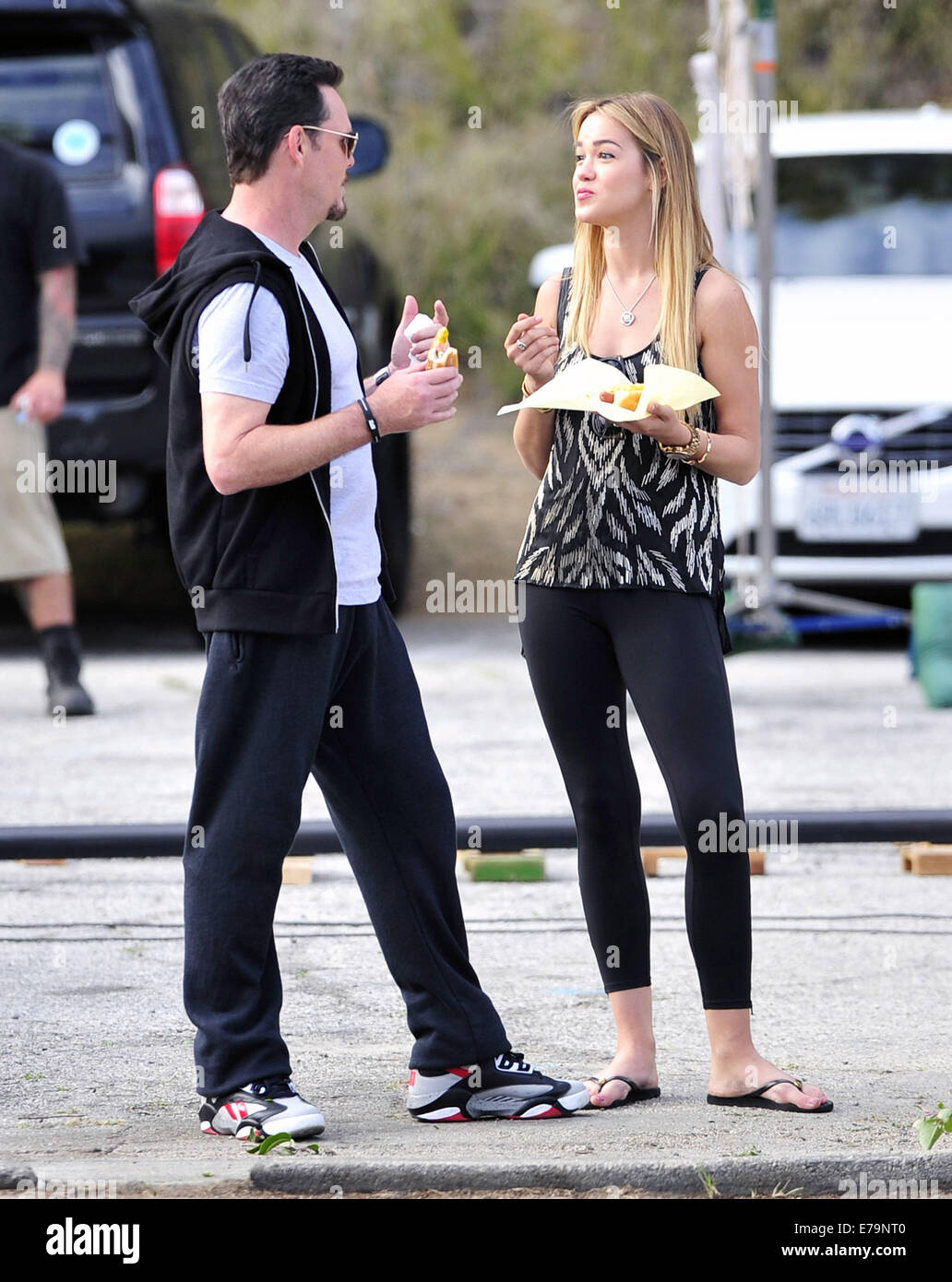 On the set of the 'Entourage' movie Featuring: kevin dillon,ashley ...