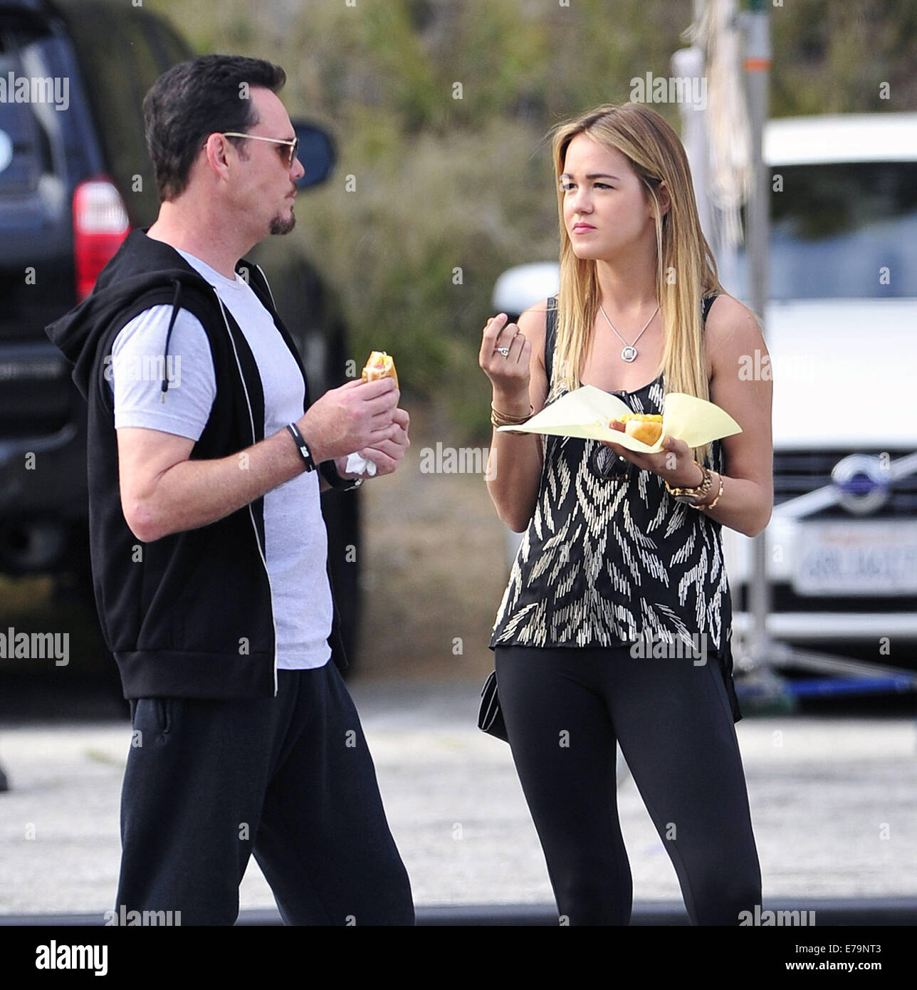 On the set of the 'Entourage' movie Featuring: kevin dillon,ashley ...