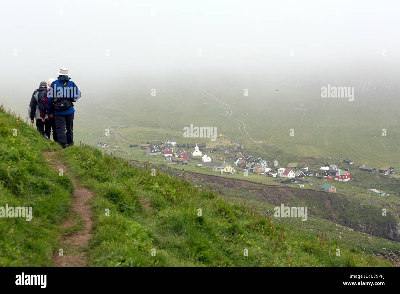People in mykines island faroe hi-res stock photography and images - Alamy