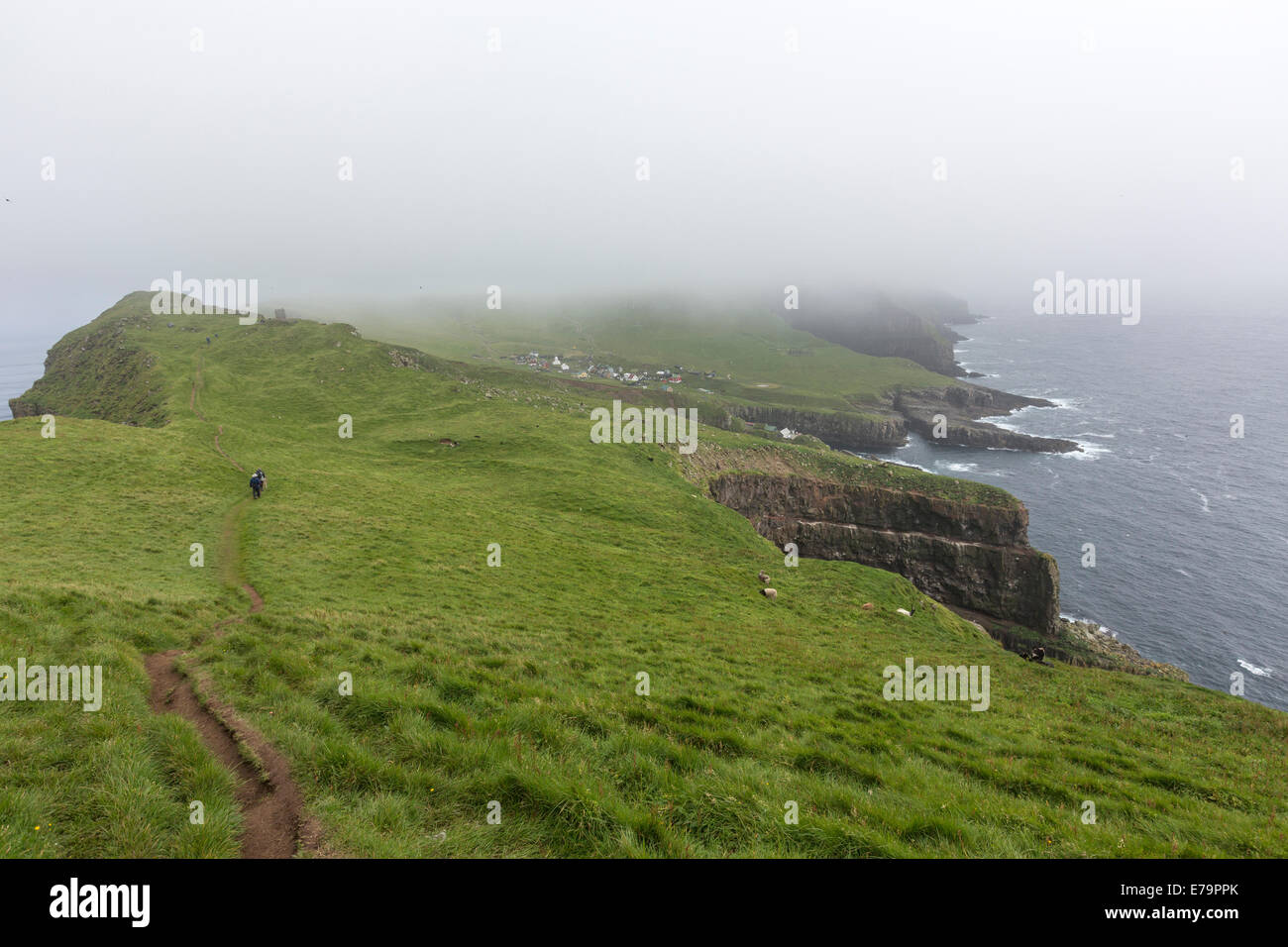 People in mykines island faroe hi-res stock photography and images - Alamy