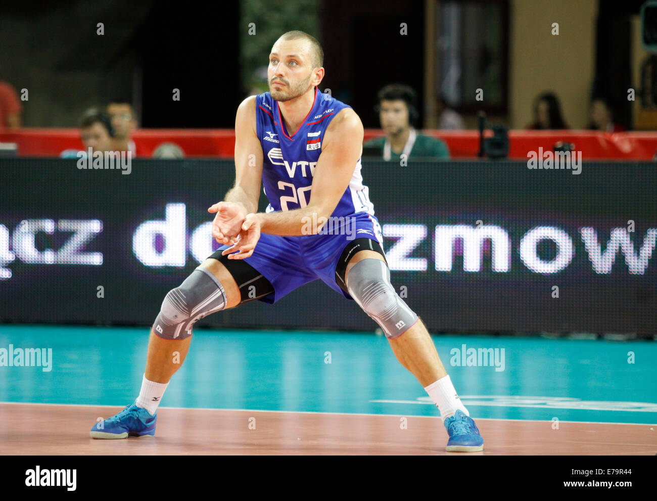 Hala Stulecia, Wroclaw, Poland. 10th September, 2014. Finland vs Russia game during FIVB ...