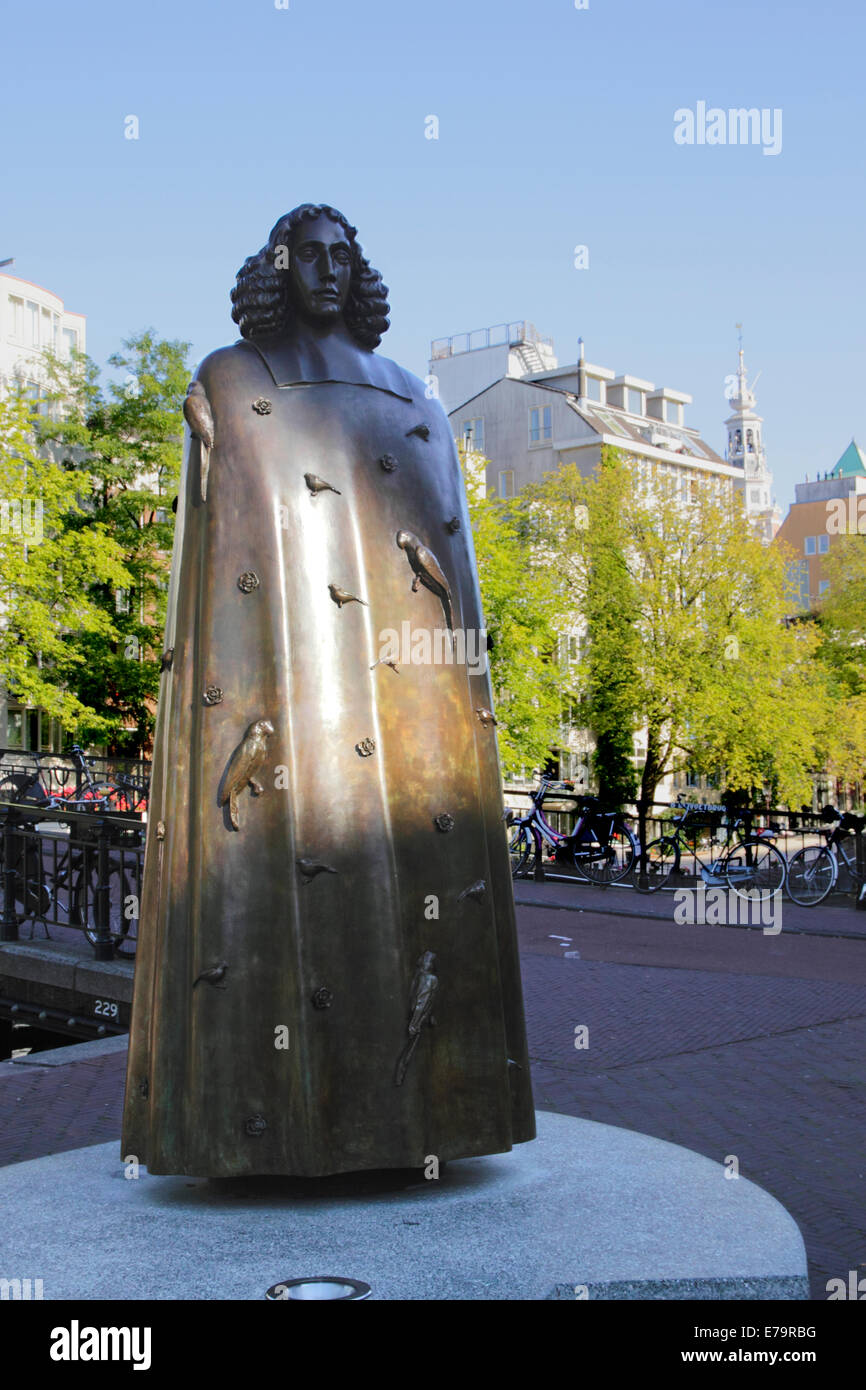 Spinoza Statue Amsterdam Holland Stock Photo - Alamy