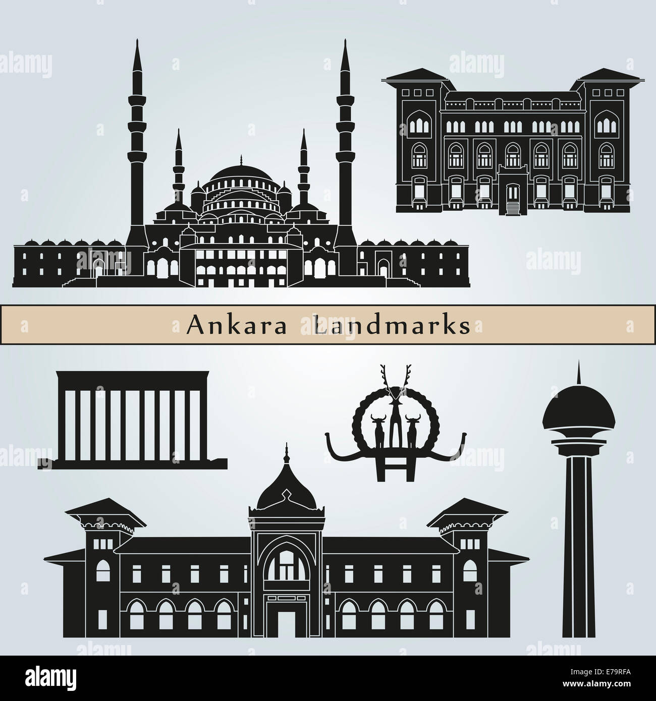 Ankara landmarks and monuments Stock Photo - Alamy