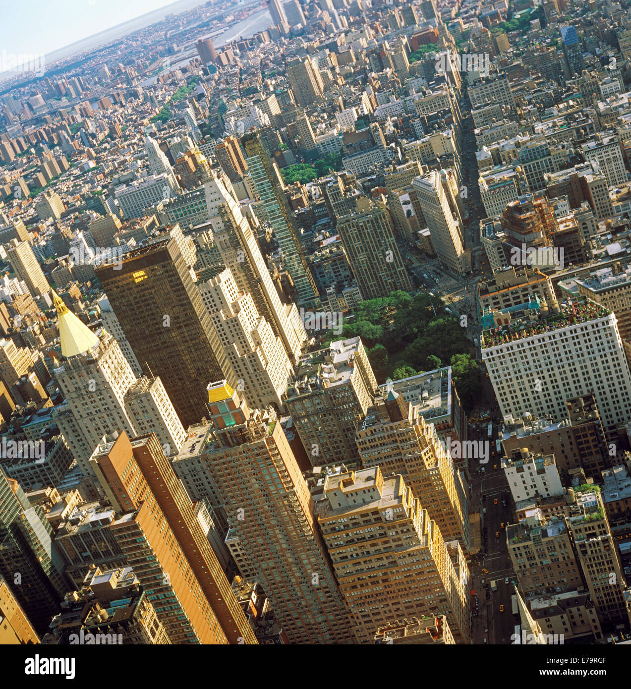 Aerial view of NYC Stock Photo - Alamy