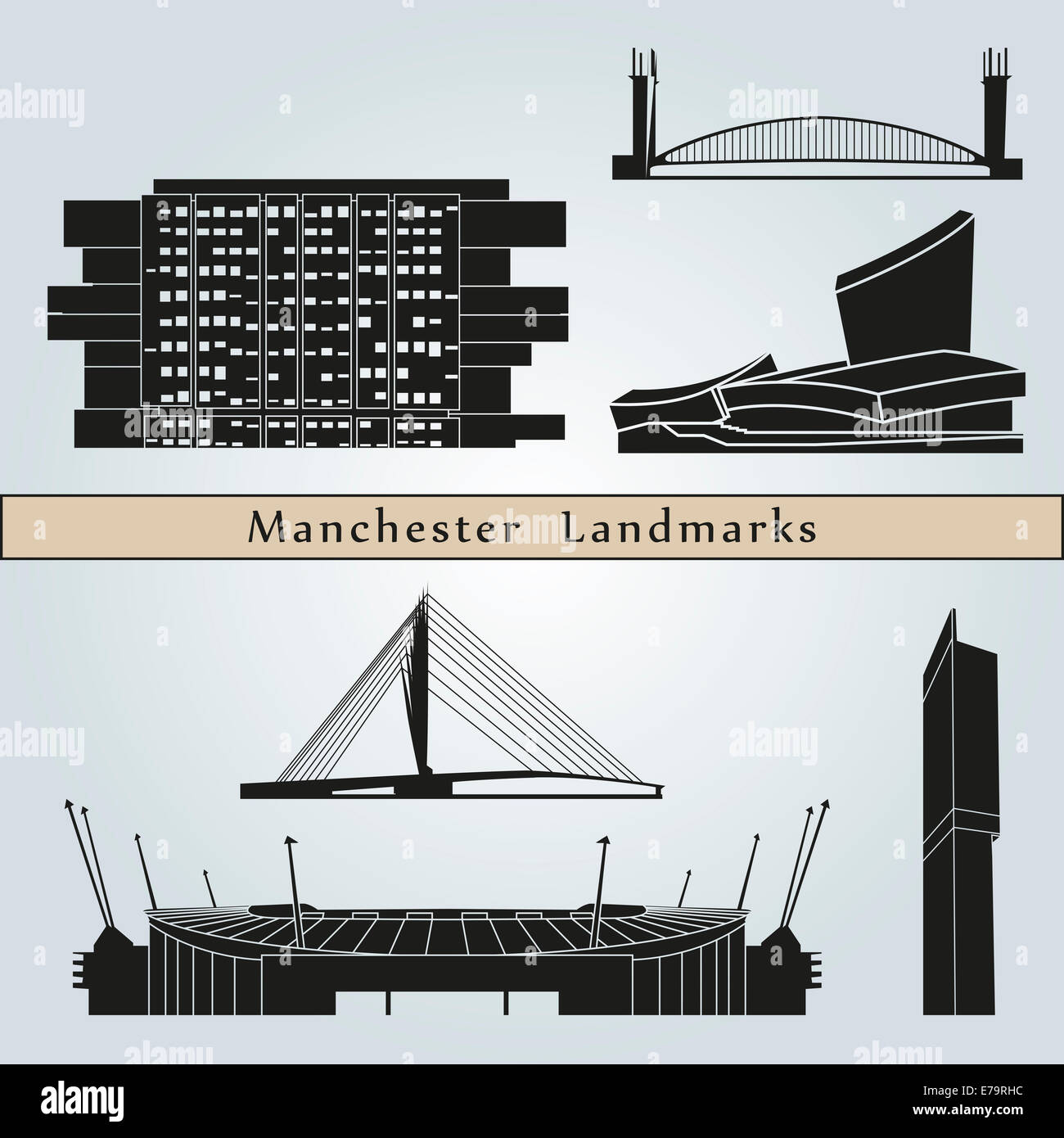 Manchester landmarks and monuments Stock Photo - Alamy