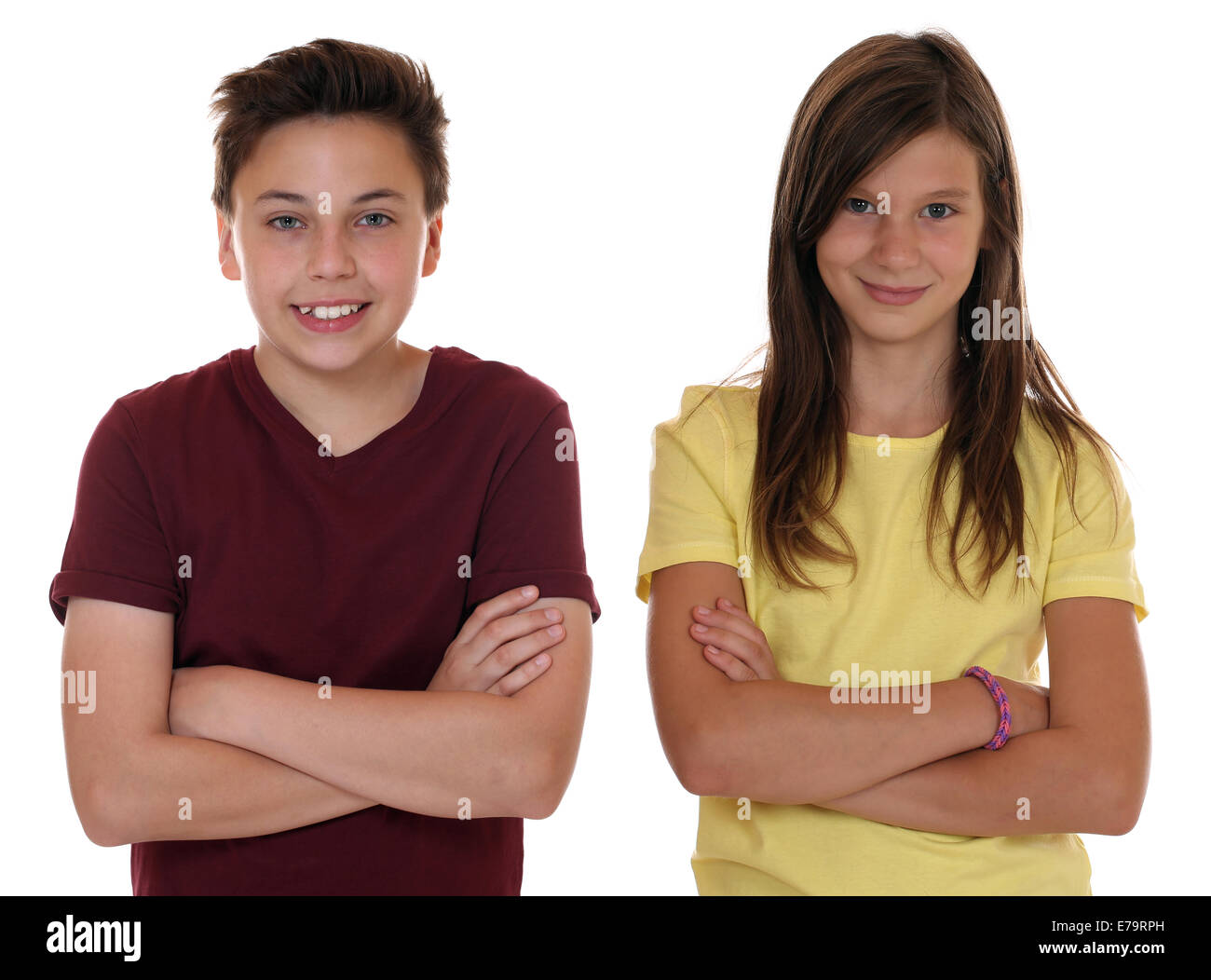 Children with arms crossed hi-res stock photography and images - Alamy