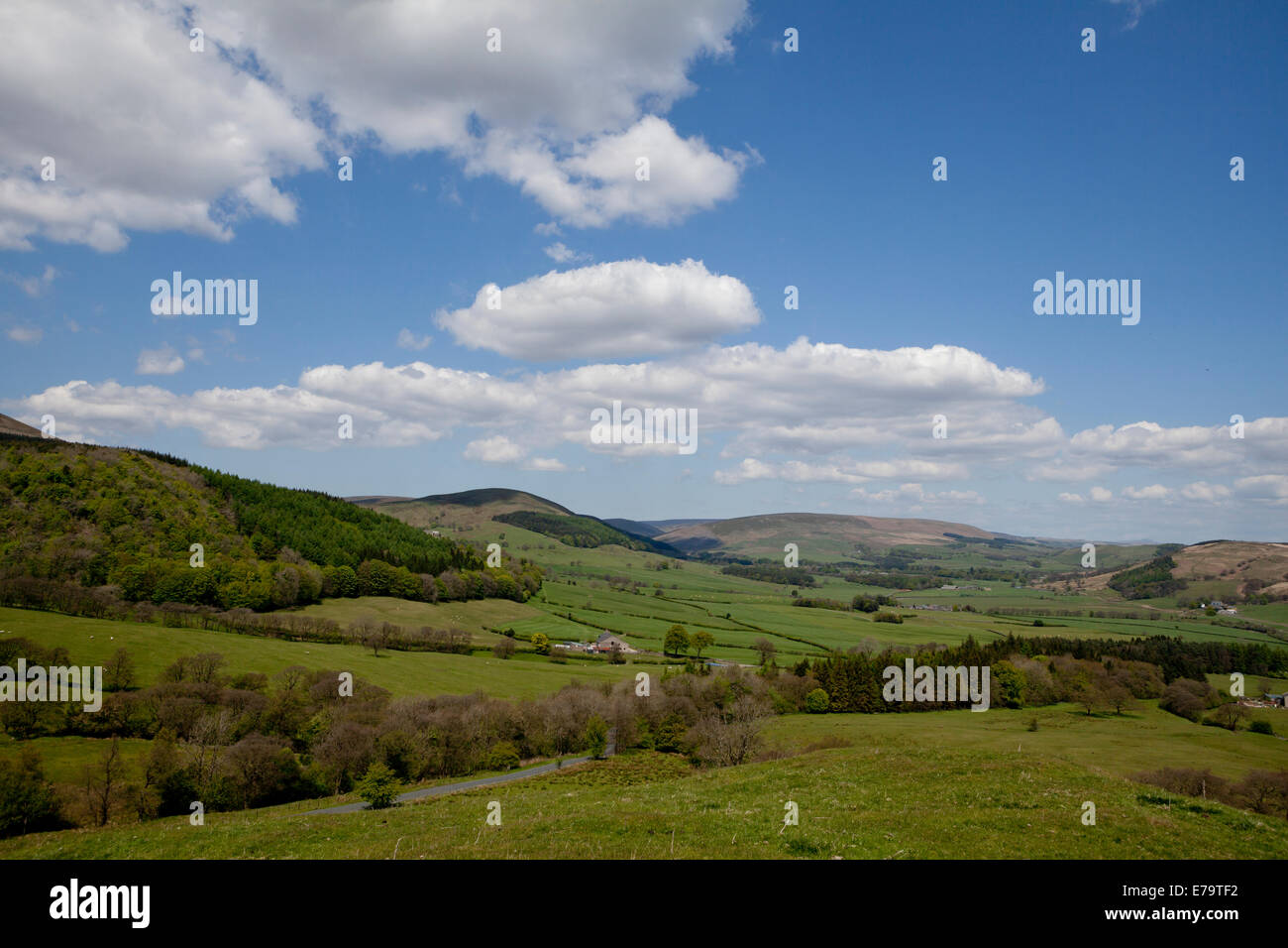 Sunshine in the Lancashire Valleys Landscape Stock Photo - Alamy
