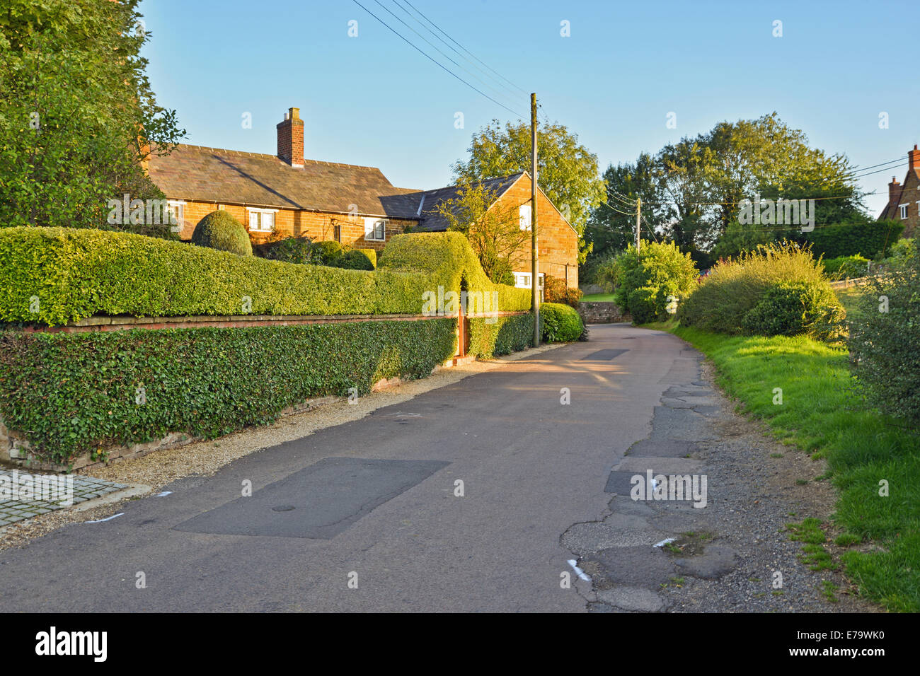 The village of Upper Harlestone Northamptonshire UK Stock Photo - Alamy