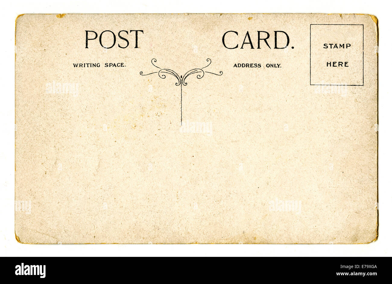 A vintage Postcard over a plain white background Stock Photo - Alamy