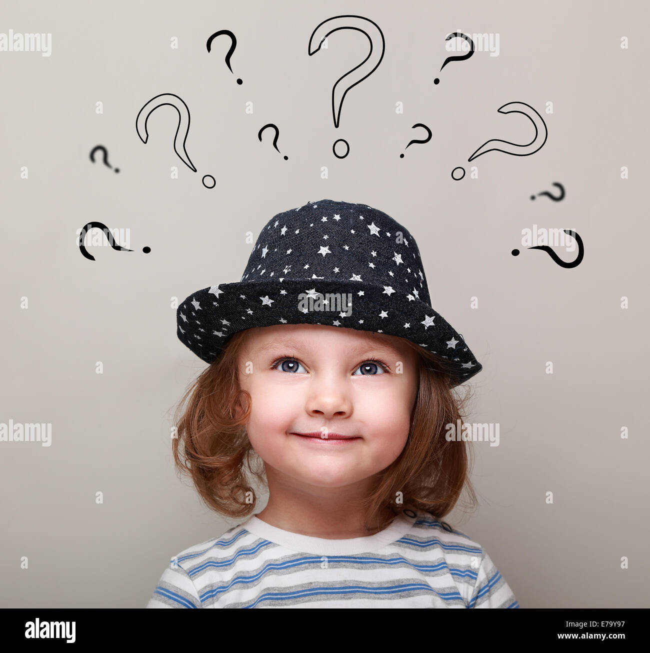 Question mark face child hi-res stock photography and images - Alamy
