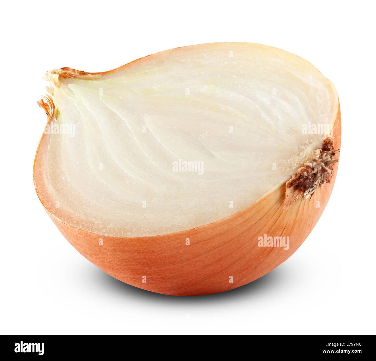 Ripe onion on a white background. Clipping Path Stock Photo - Alamy