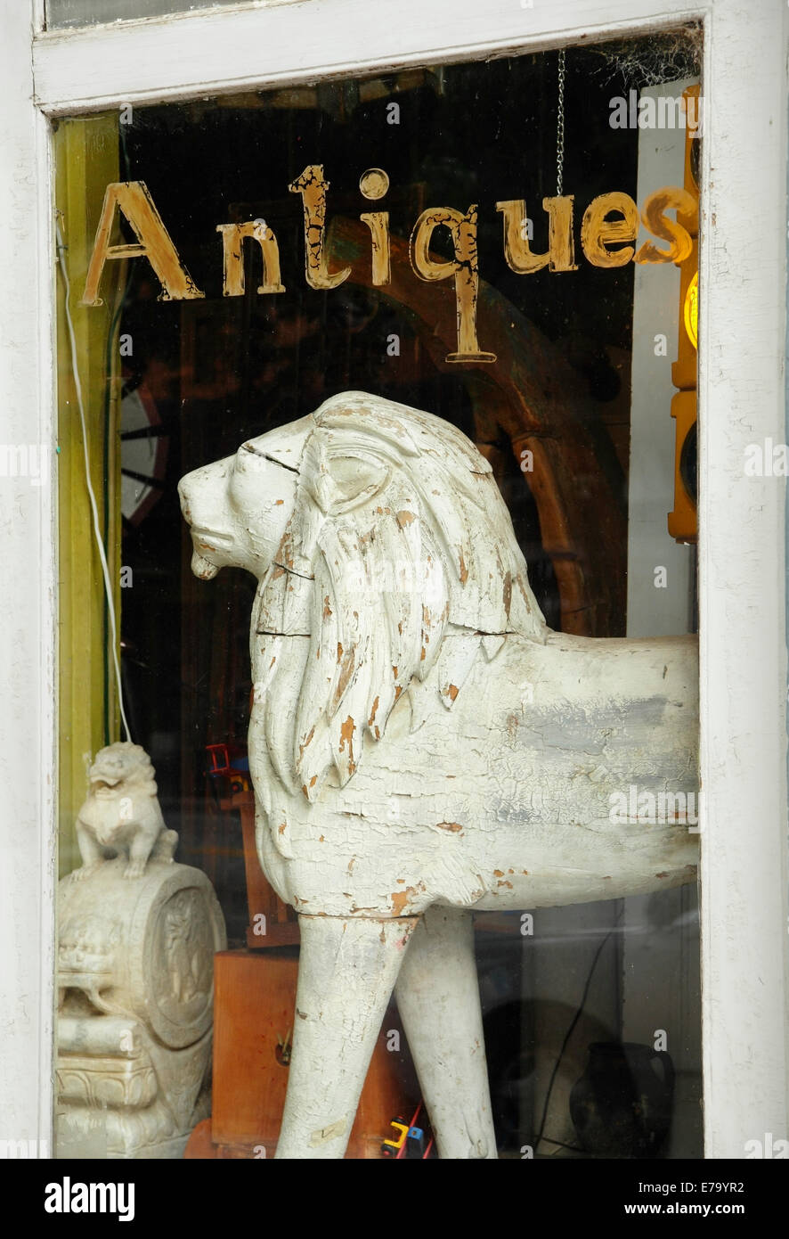 Antique shop window, North Carolina, USA Stock Photo - Alamy