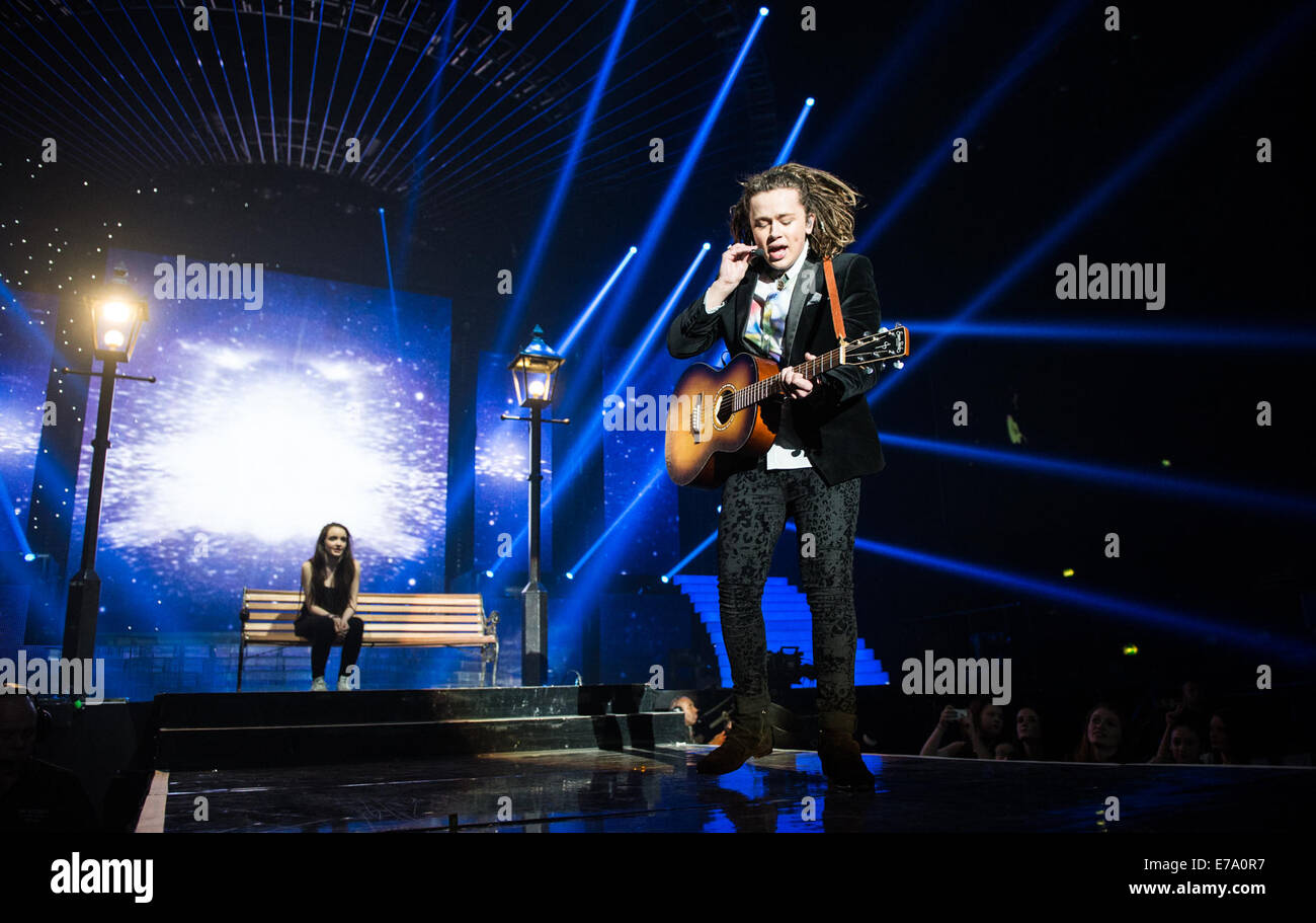 The X Factor Tour 2014 held at Wembley Arena Featuring: Luke Friend ...