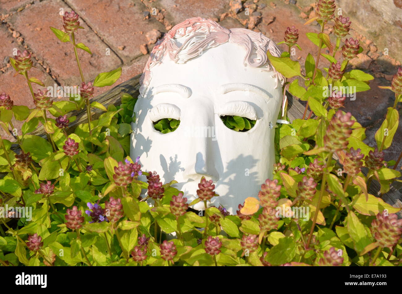 mask in garden Stock Photo - Alamy