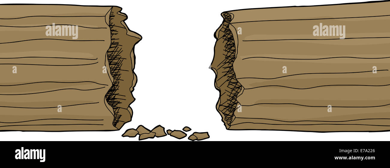 Isolated hand drawn hollow log over white background Stock Photo - Alamy