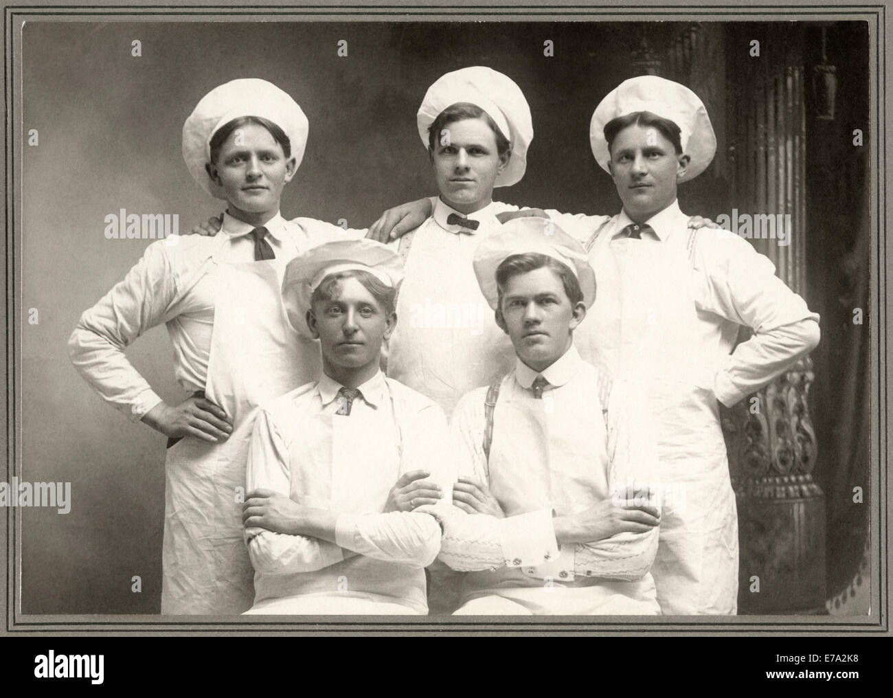 Group of Bakers, Portrait, Circa 1900 Stock Photo - Alamy